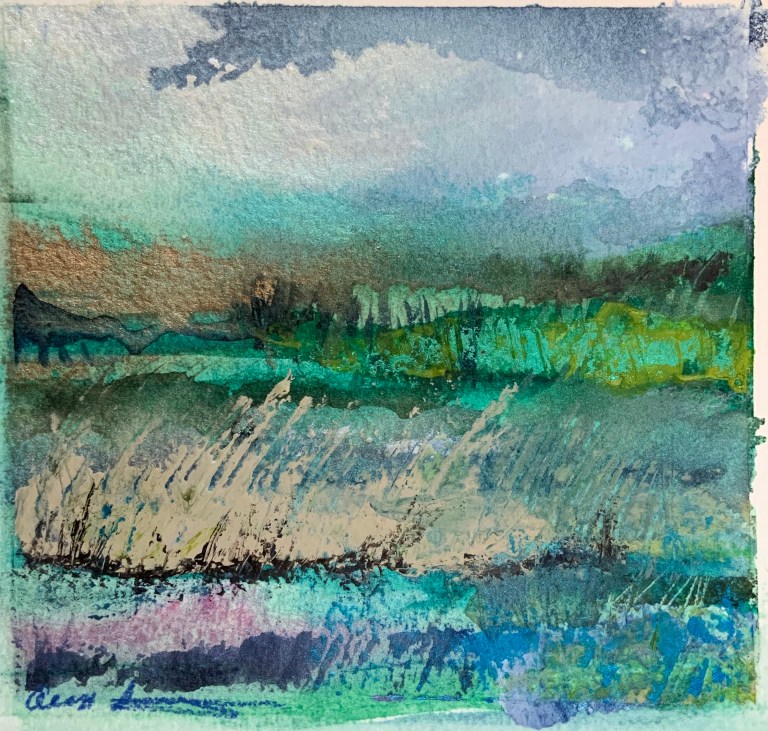 Green Contentment – Ann Stretton Fine Art